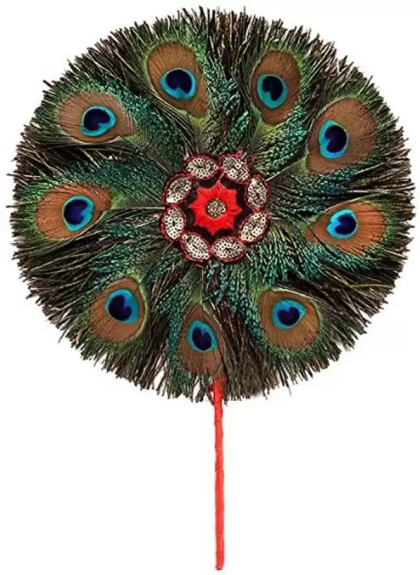 Amazon.com: Mor Pankh Laddu Gopal Ji Mor/Peacock Pankh Fan Peacock ...