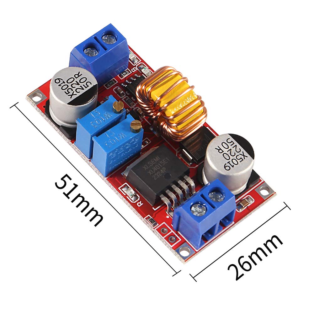 Snapklik.com : 4 Pack 5A DC-DC Adjustable Buck Converter, XL4015 4-38V ...