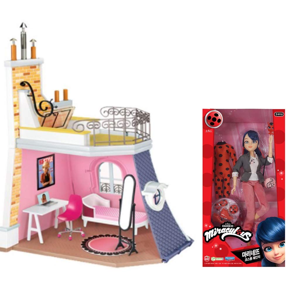 Buy withmolly Sonogong Miraculous Ladybug Marinette House Play Set with ...