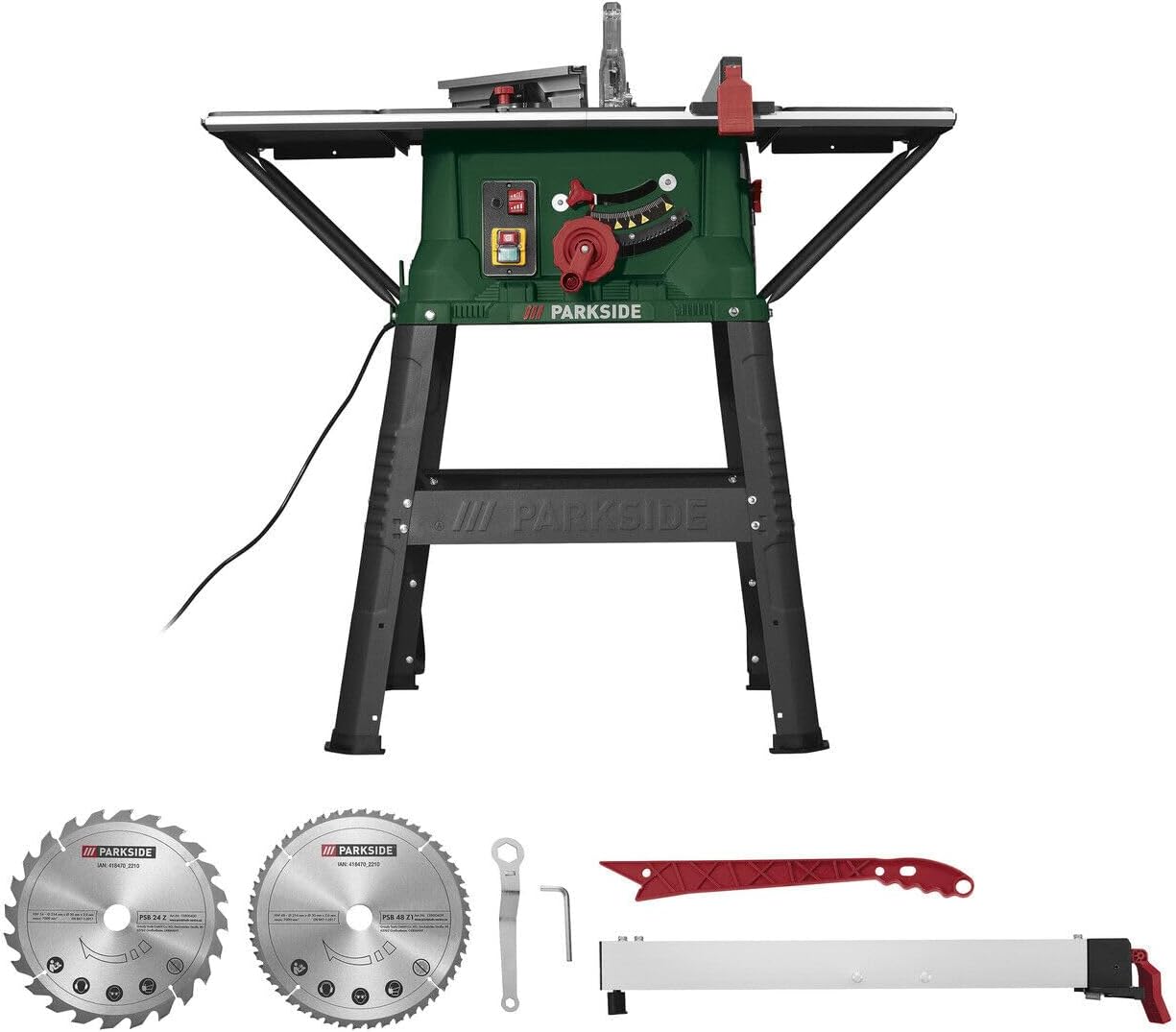 Routledge Parkside Bench Table Saw Model PTKS 2000 H5 with 2 Blades and ...