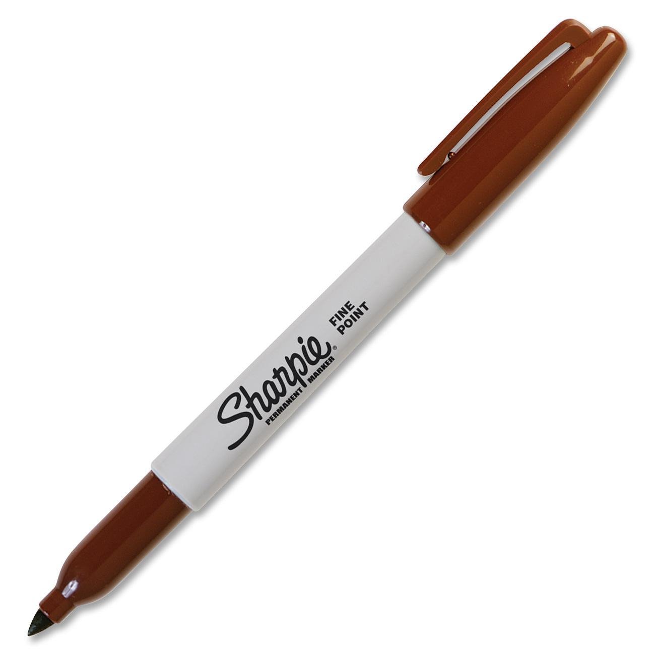 Amazon.com : SHARPIE Fine Point Permanent Markers, Brown, 1 Count ...