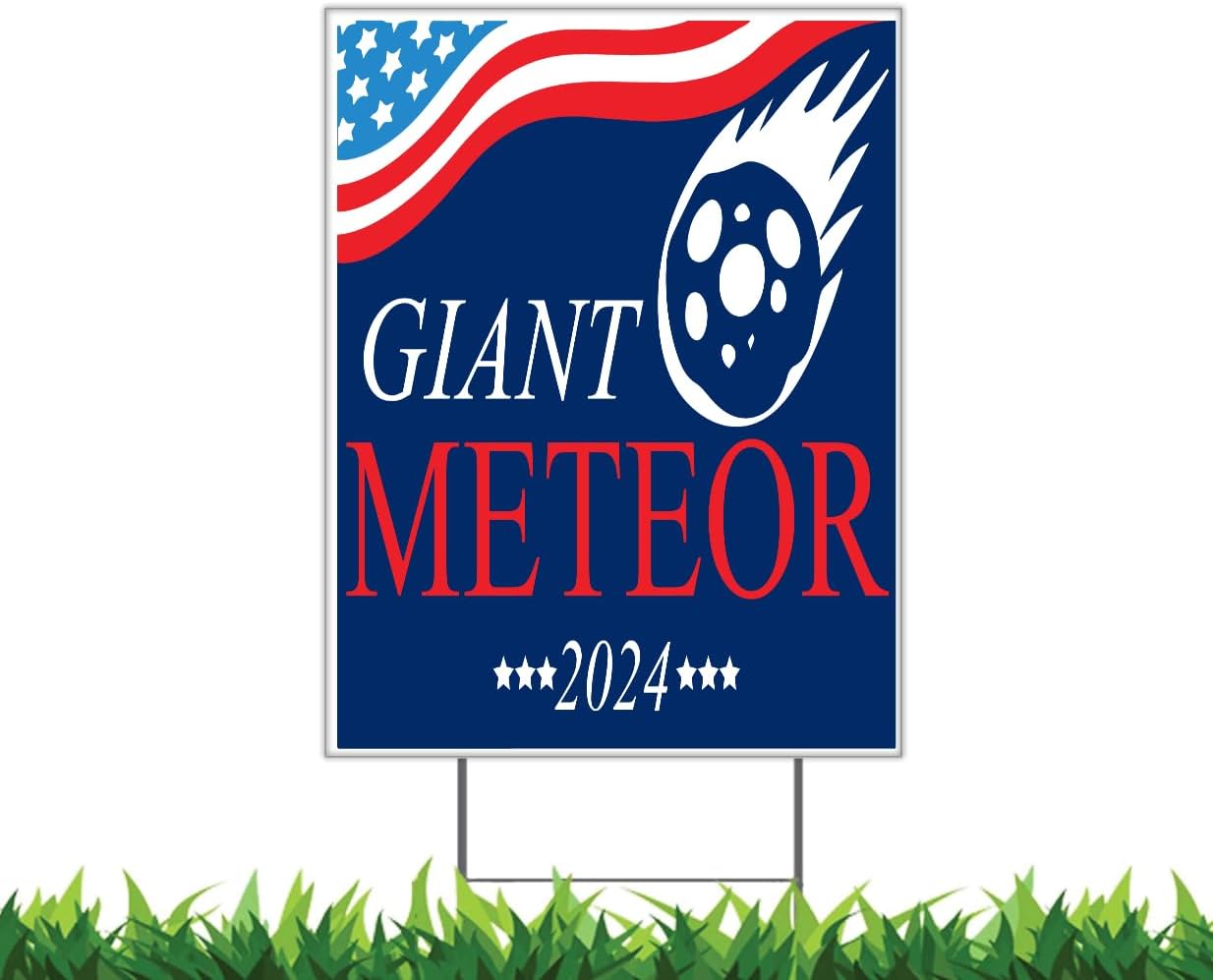 Amazon.com : Giant Meteor 2024 18x12" Vertical Yard Sign (Outdoor ...