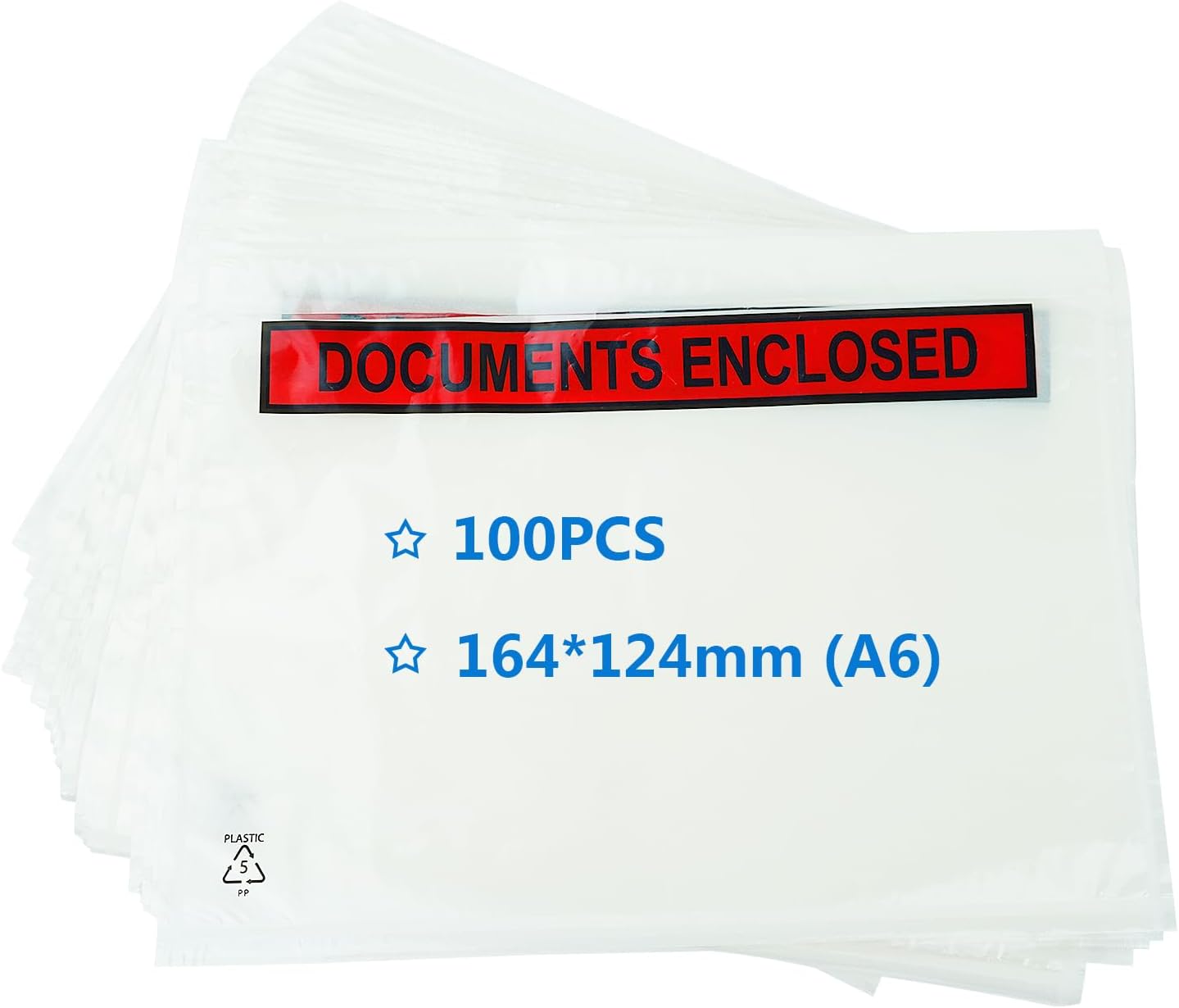 PACK4YA A6 Document Enclosed Wallets 164 x 124 mm Peel and Seal Envelopes for Invoices, Packing ...