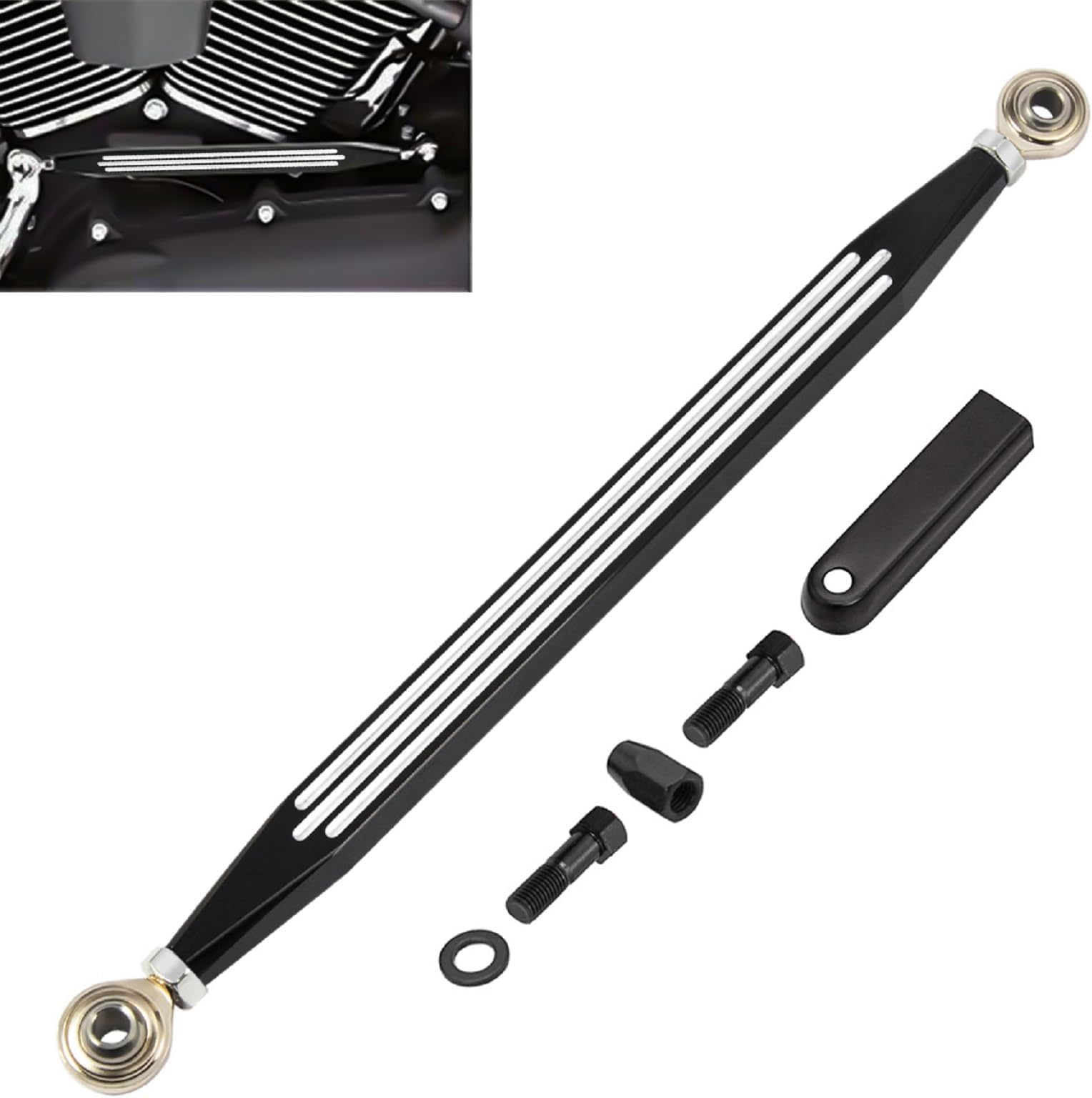 Amazon.com: Lubinxun Black Gear Shifter Link Rod Shift Levers Shifter ...