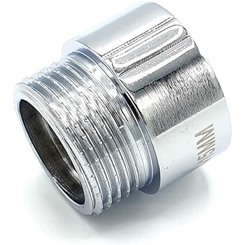 1/2" BSP (15mm) Pipe Thread Extension Female x Male Chrome Brass - 10mm ...