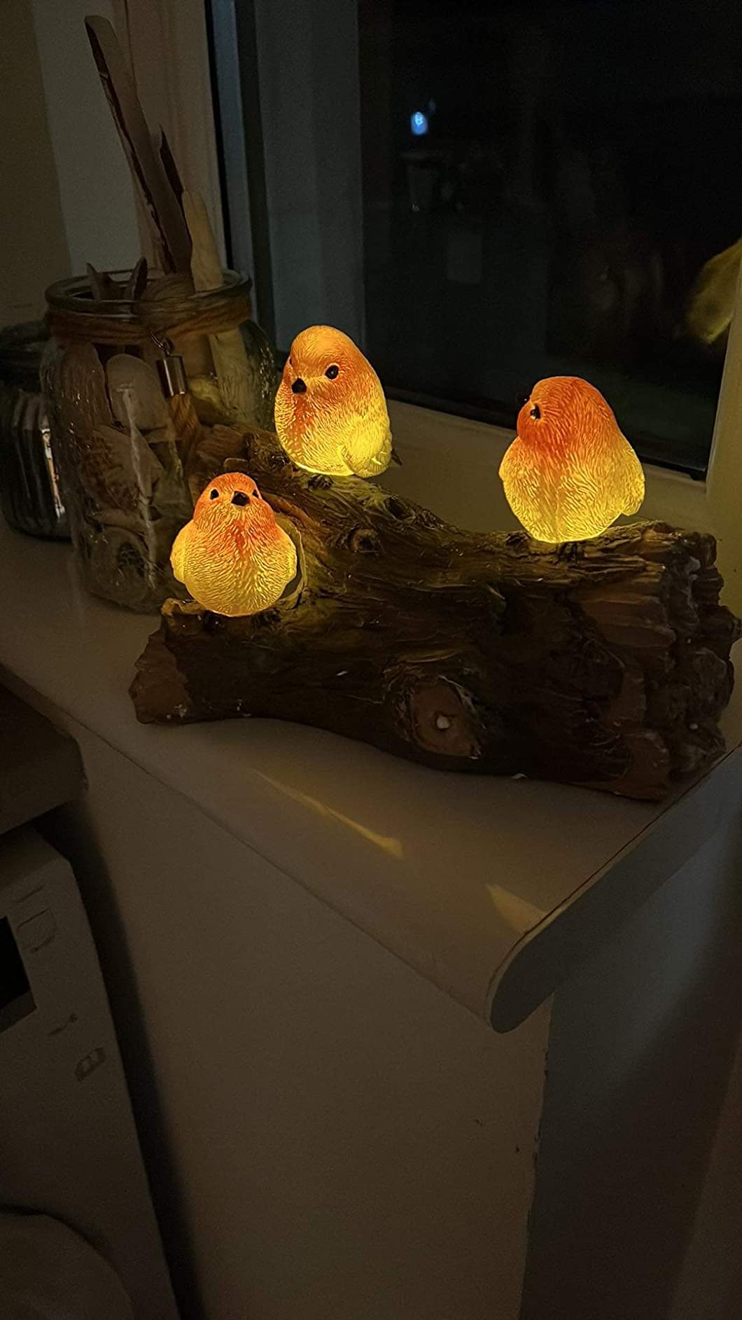 Garden Mile Robin Garden Ornaments Solar Lights Outdoor Garden ...