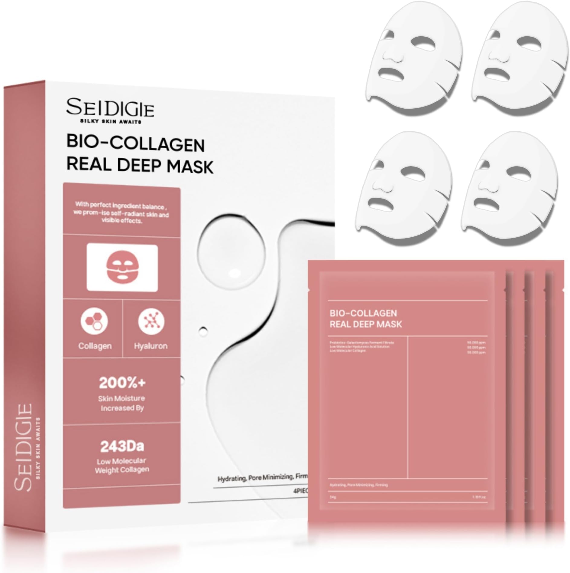 Amazon.com : BIODANCE Mask Duo: Bio-Collagen & Hydro Cera-nol Real Deep ...
