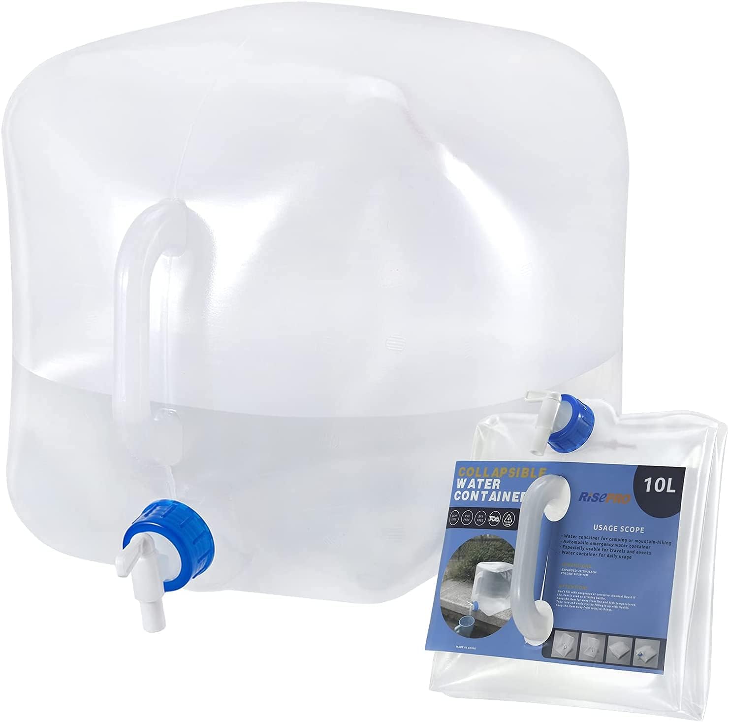 Amazon.com: 10 Litres Collapsible Water Container with Practical Spout ...