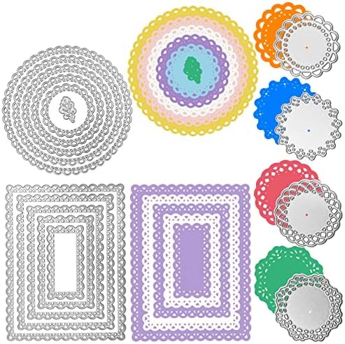 14 pcs Metal Cutting Dies for Card Making, DaKuan 3 Kinds Cutting Dies ...