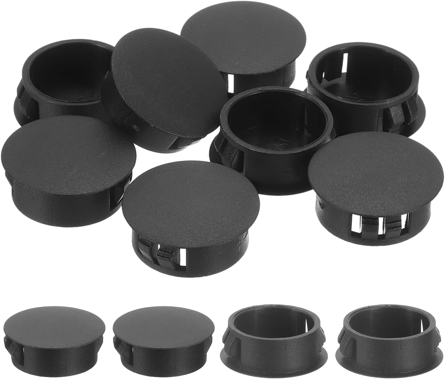 Amazon.com: uxcell 12Pcs 25mm(1") Nylon Hole Plugs, Flush Type Panel Round Snap in Fastener ...