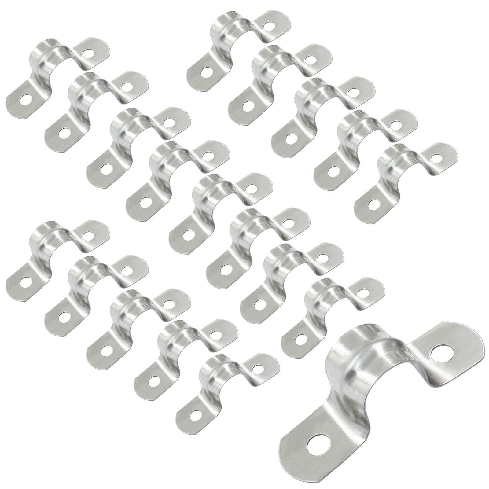 Litoexpe 60Pcs 1/2 Inch Rigid Pipe Strap, M12 Stainless Steel Conduit ...