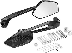 Amazon.com: DNRJEWTA Side Mirrors Motorcycle Accessories Rear View Fit ...