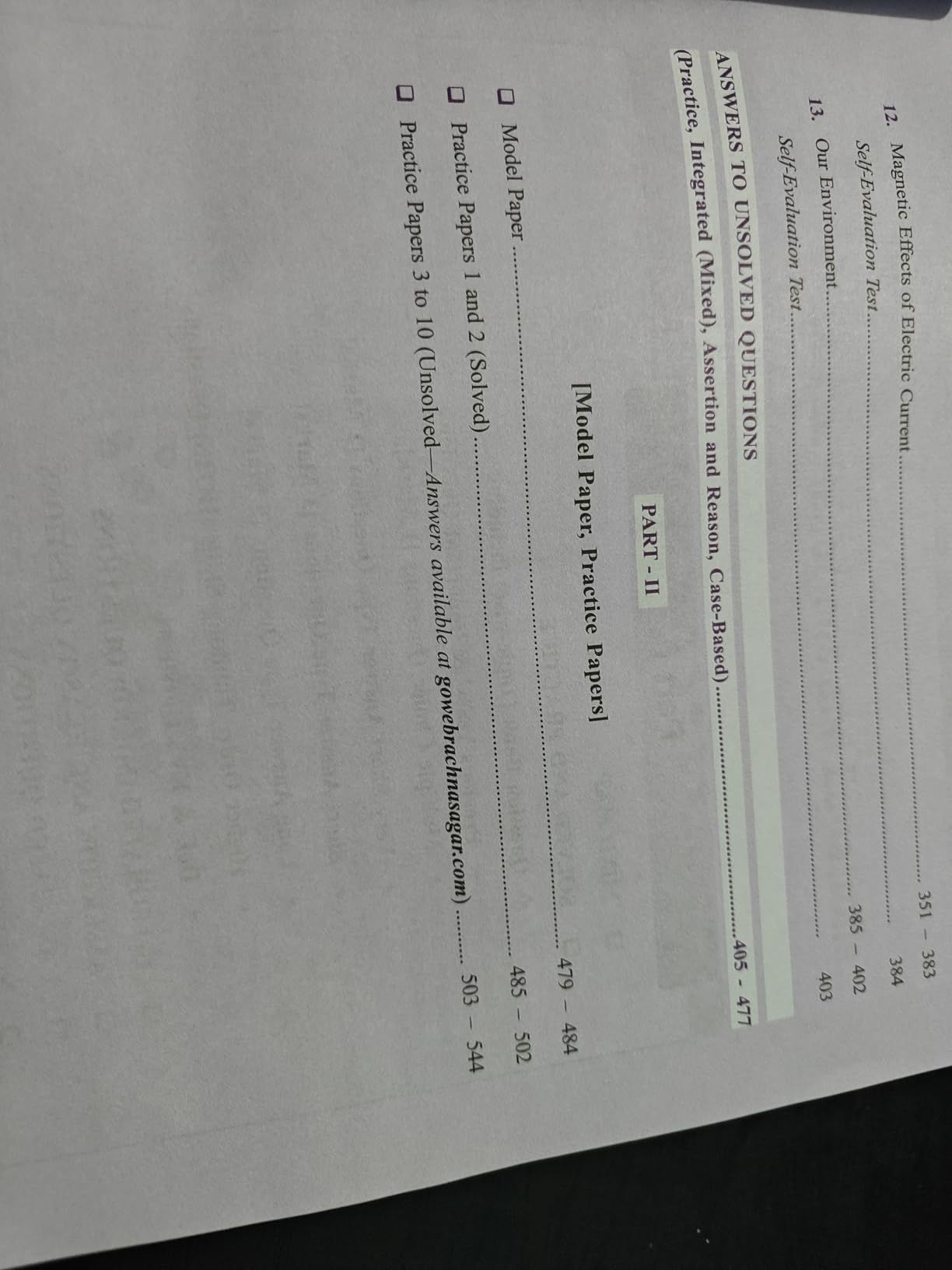 Together with CBSE Question Bank Class 10 Science for 2025 Exam ...