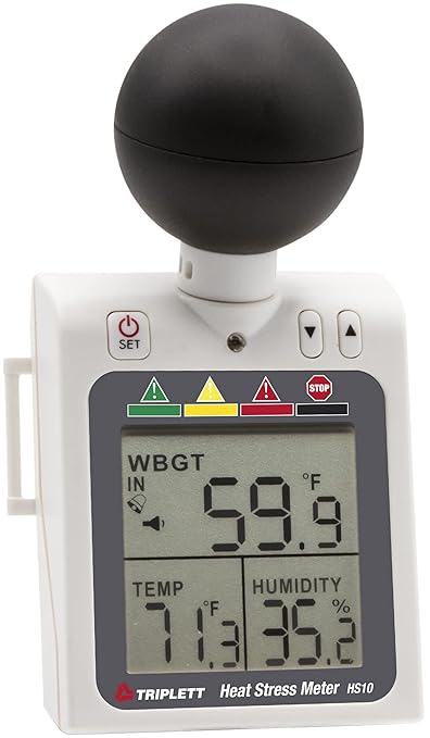 Triplett HS10 Indoor/Outdoor Heat Stress WBGT (Wet Bulb Globe Temperature) Meter : Amazon.in ...