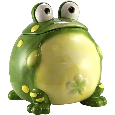 Amazon.com: Toby The Toad Frog Cookie Jar Canister For Kitchen Decor ...