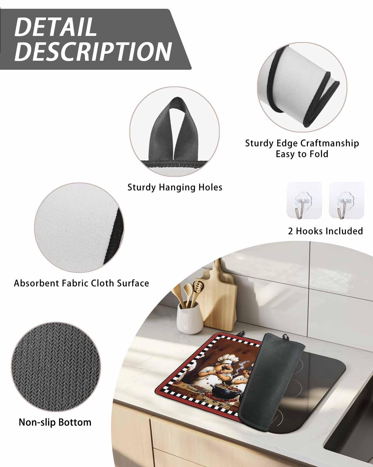 Snapklik.com : Fat Chef Stove Top Covers For Electric Stove, Kitchen ...