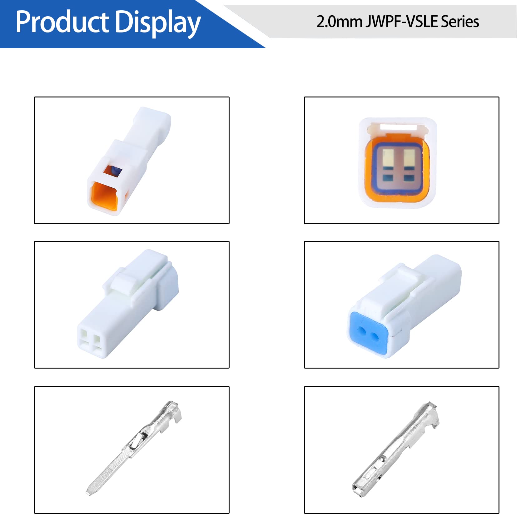 Snapklik.com : 5 Kits 2 Pin Way JST Waterproof Connector 26-22 AWG ...