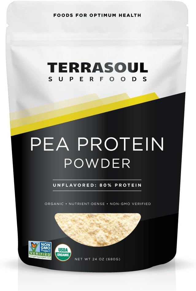 Amazon.com: Terrasoul Superfoods Organic Pea Protein (Unflavored ...