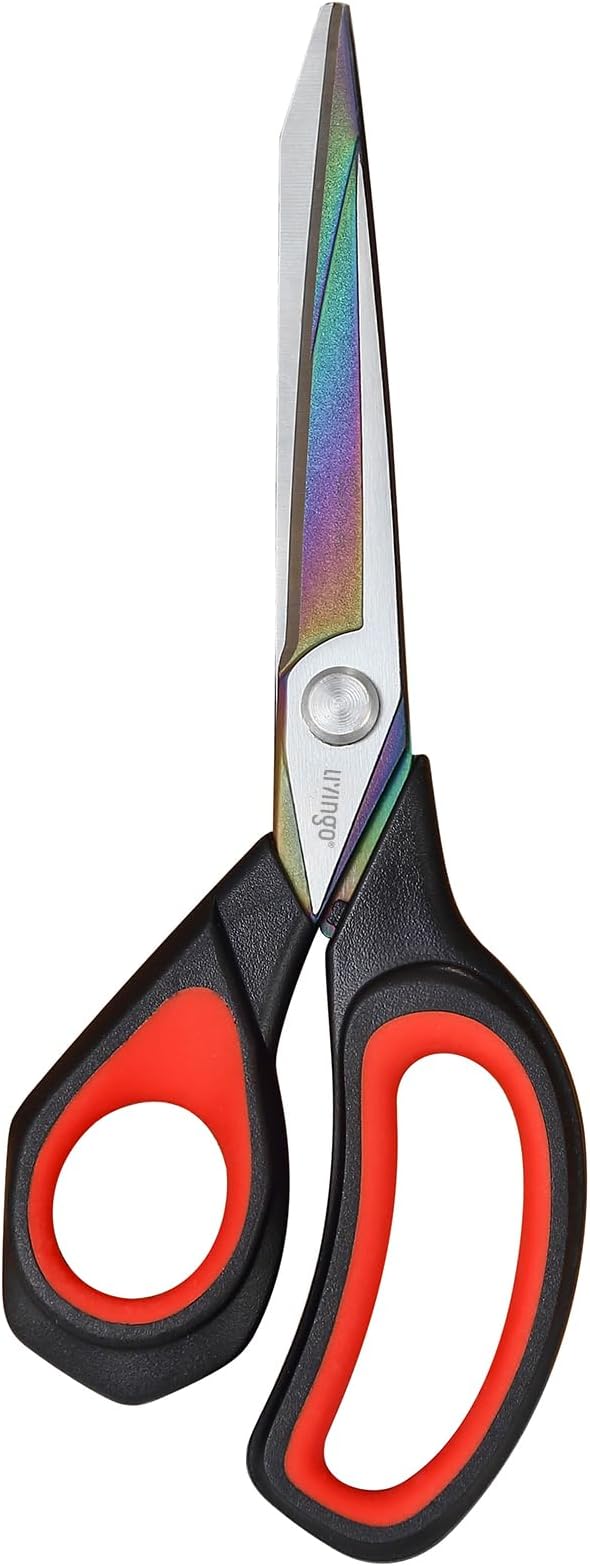 Amazon.com: LIVINGO Professional Sharp Fabric Scissors - Titanium ...