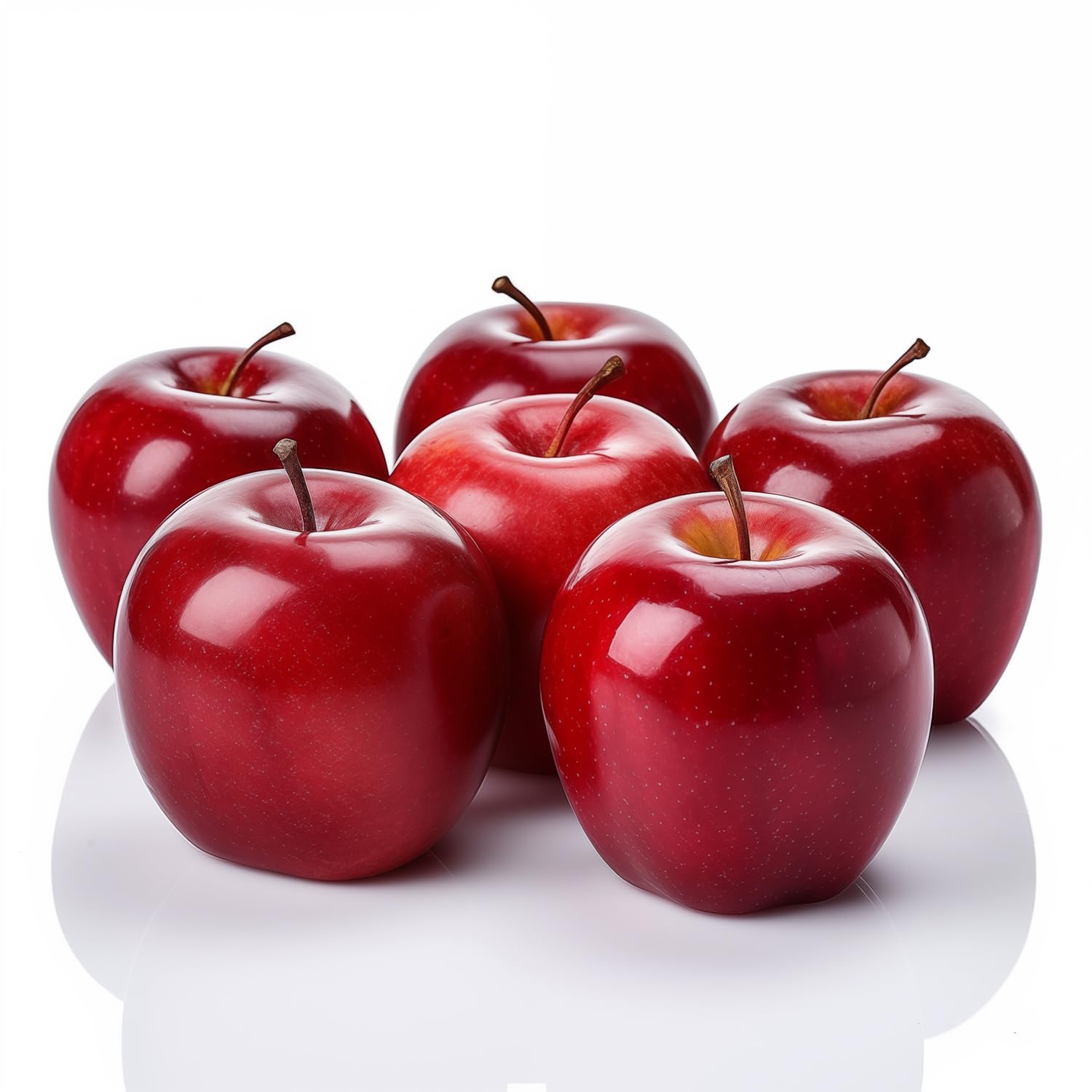 Amazon.com: v2croft 6 Pcs Artificial Apples, Realistic Foam Red ...