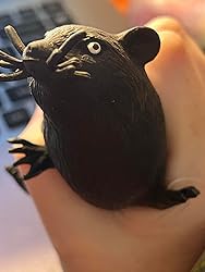 Amazon.com: 13cm Rubber Stretchy Rat with Long Tail - Halloween ...