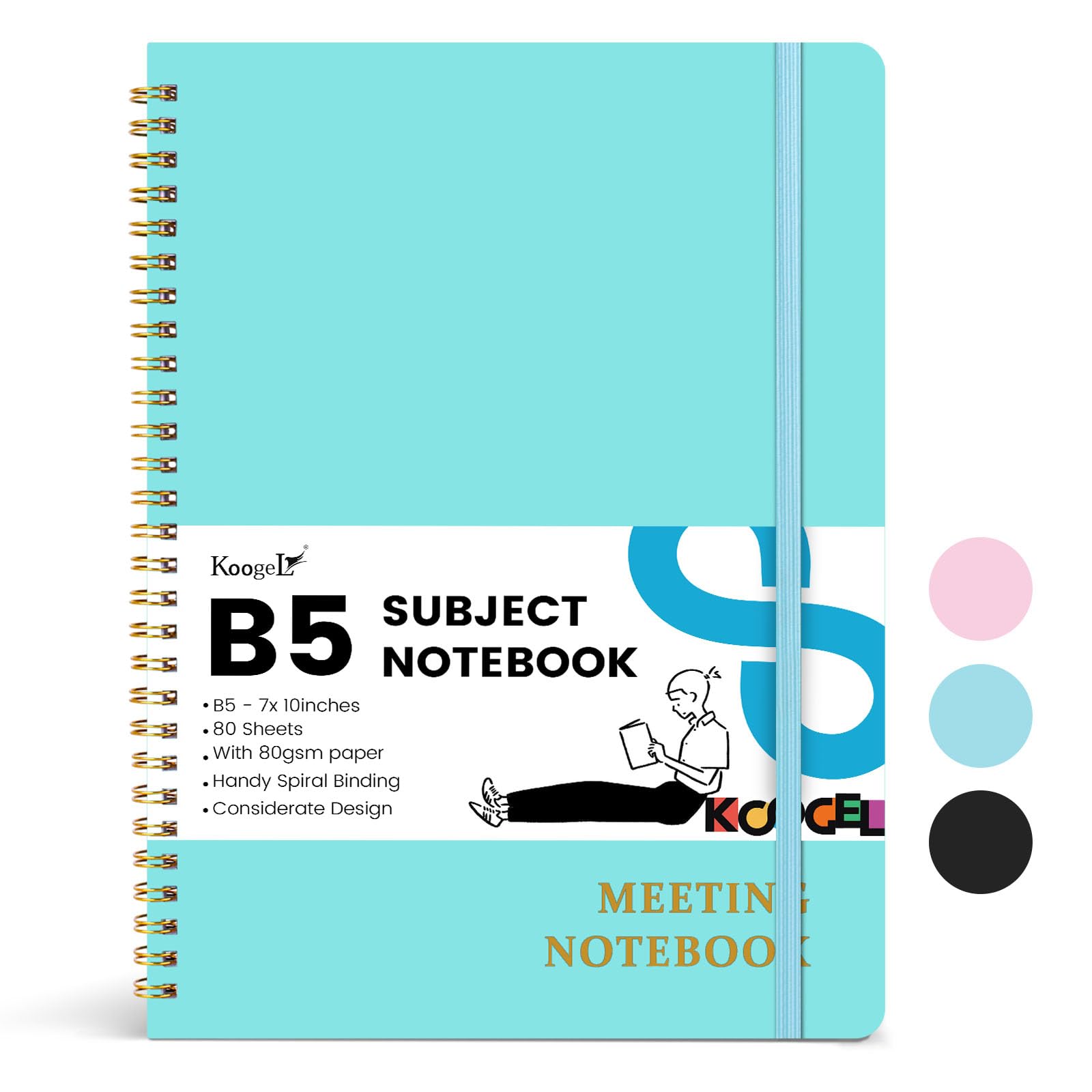 Amazon.com : Koogel Meeting Notebook for Work, Green Work Planner ...