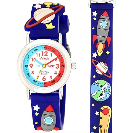 Amonev Time Teacher Watch, with an Easy to Read Colourful Dial and Dual ...