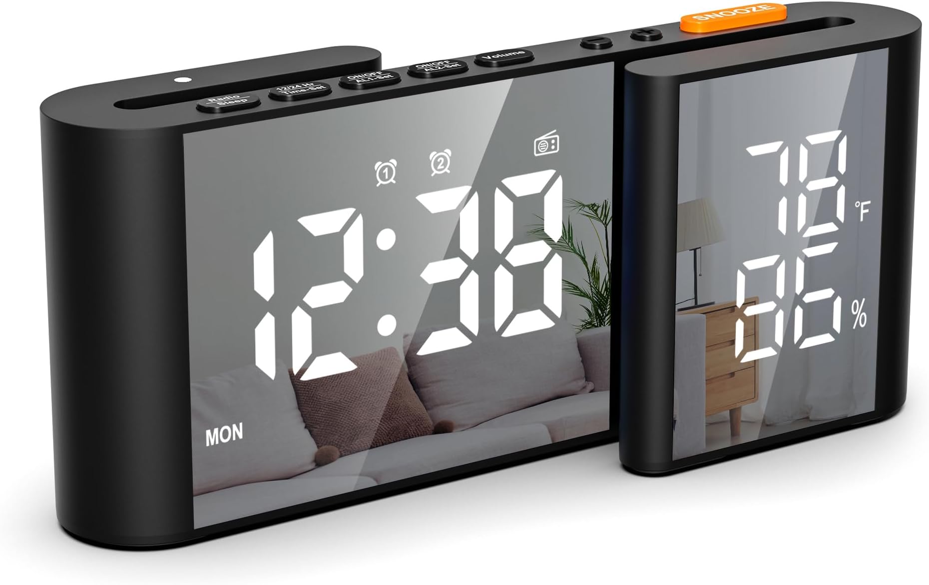 Amazon.com: VAUNO Alarm Clock for Heavy Sleepers Adults, Digital Alarm ...