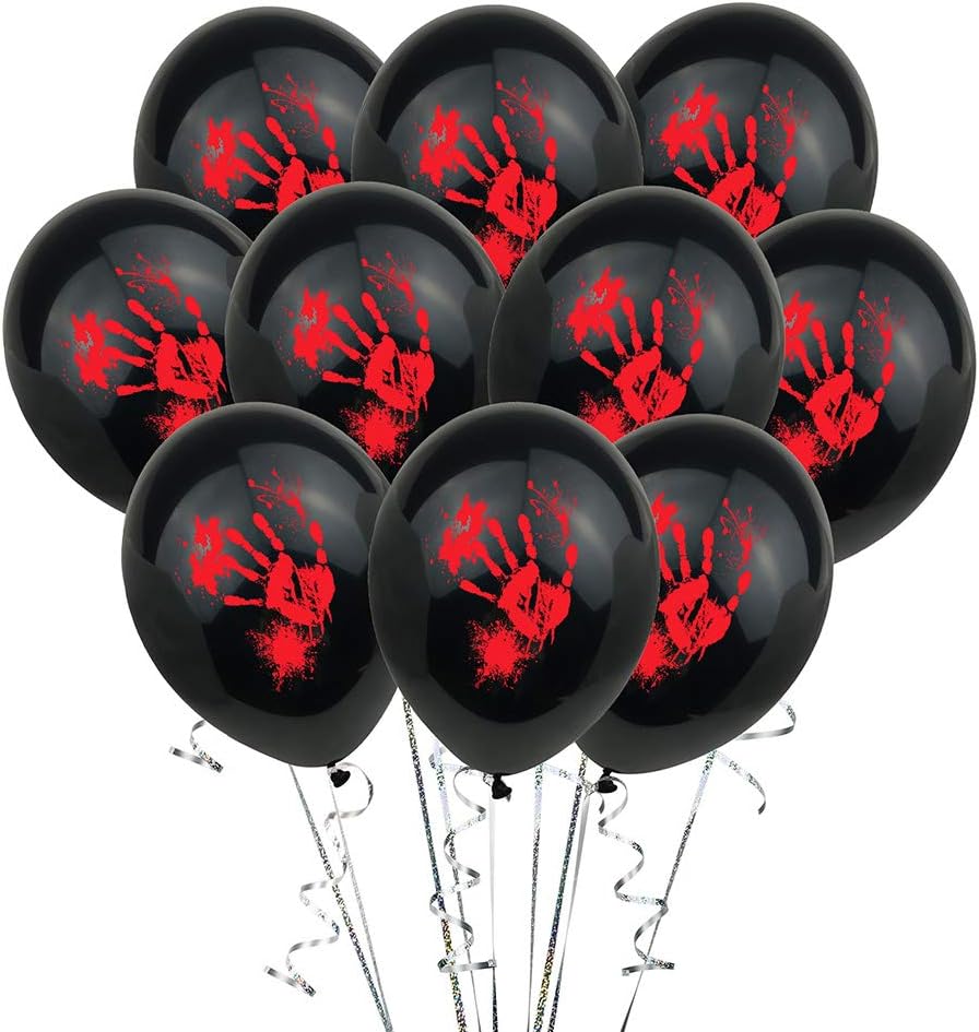 Amazon.com: Amosfun 20 Pcs 12 Inch Halloween Bloody Balloons Bloody ...