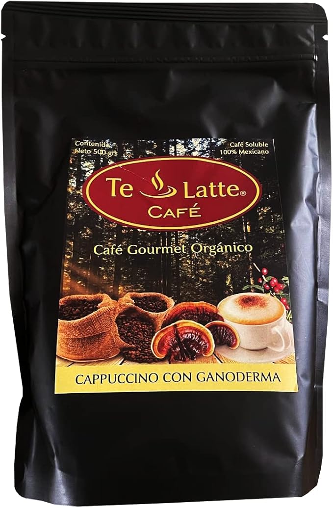 Te Latte Café, Café Capuccino Con Ganoderma, Gourmet, Café Ganoderma ...