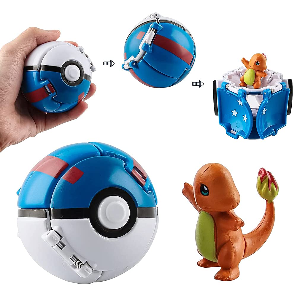 Buy Pikachu Poké Ball,LKNBIF Pokemon Ball and Figures,Pokemon Ball and ...