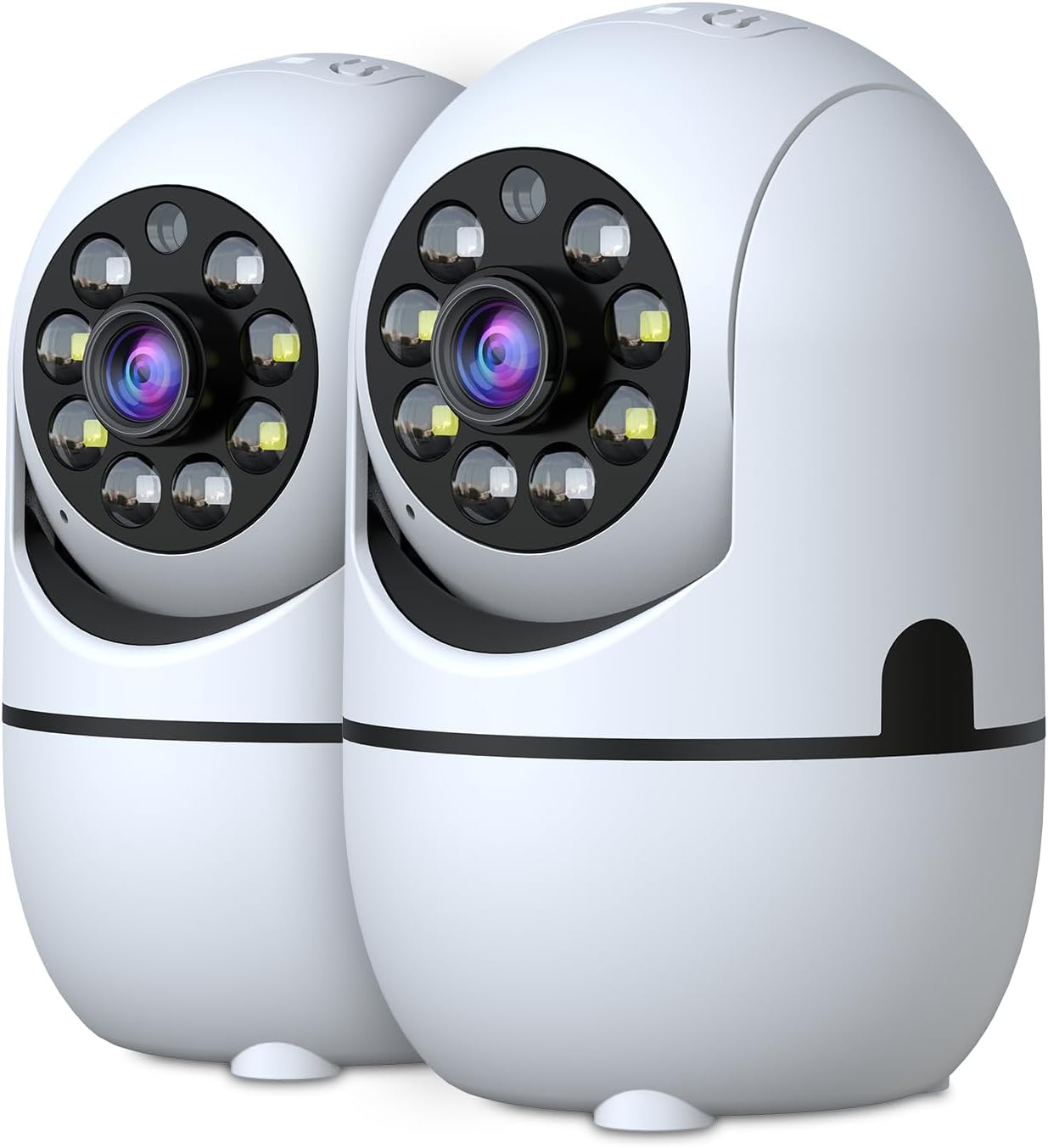 Amazon.com : JAIOTlink 2 Pack 1296P Indoor Security Camera, WiFi Baby ...