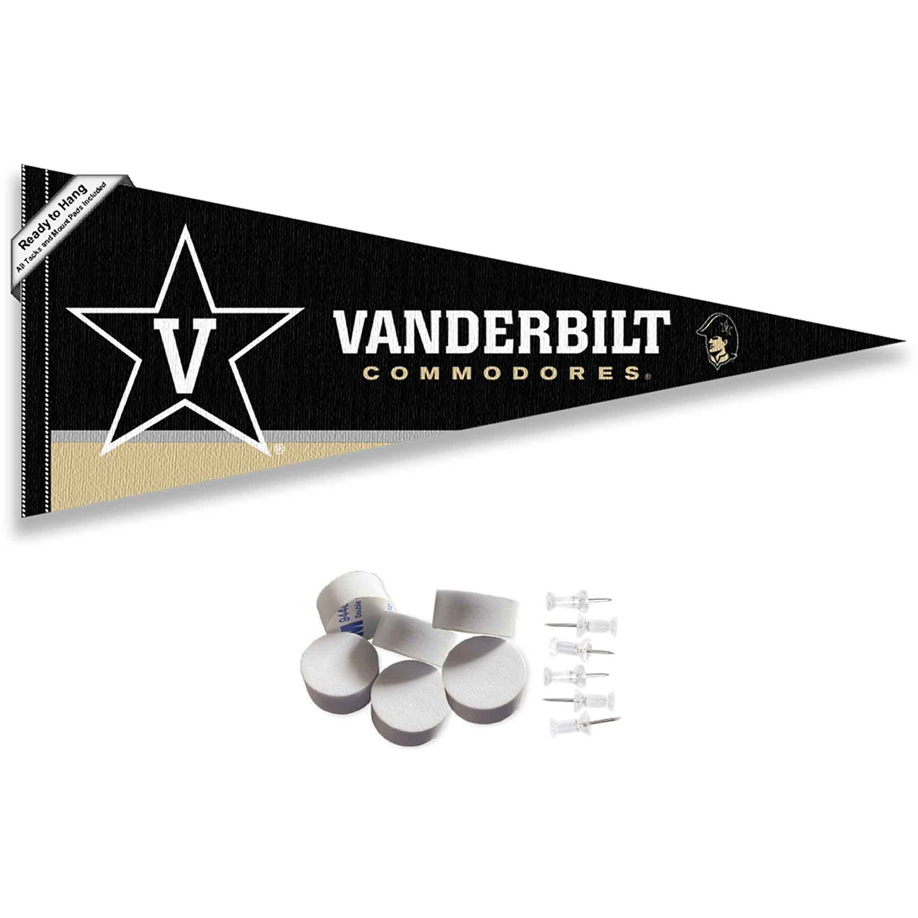 Amazon.com : College Flags & Banners Co. Vanderbilt Commodores Pennant ...