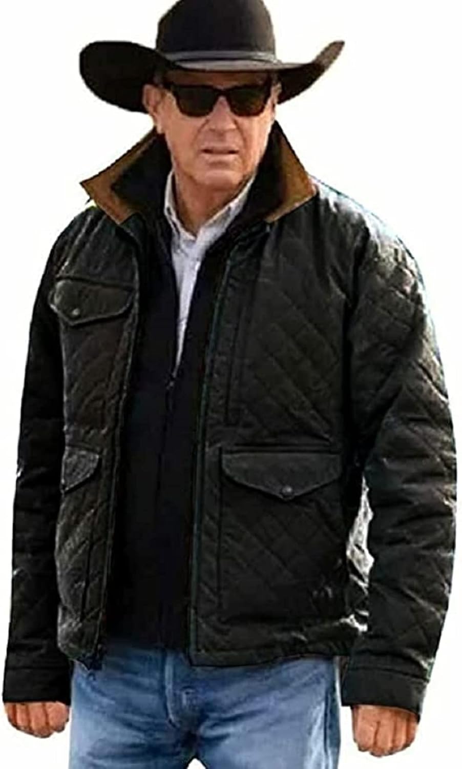 A&R Collection Yellowstone S04 John Dutton Black Quilted Jacket | Kevin ...