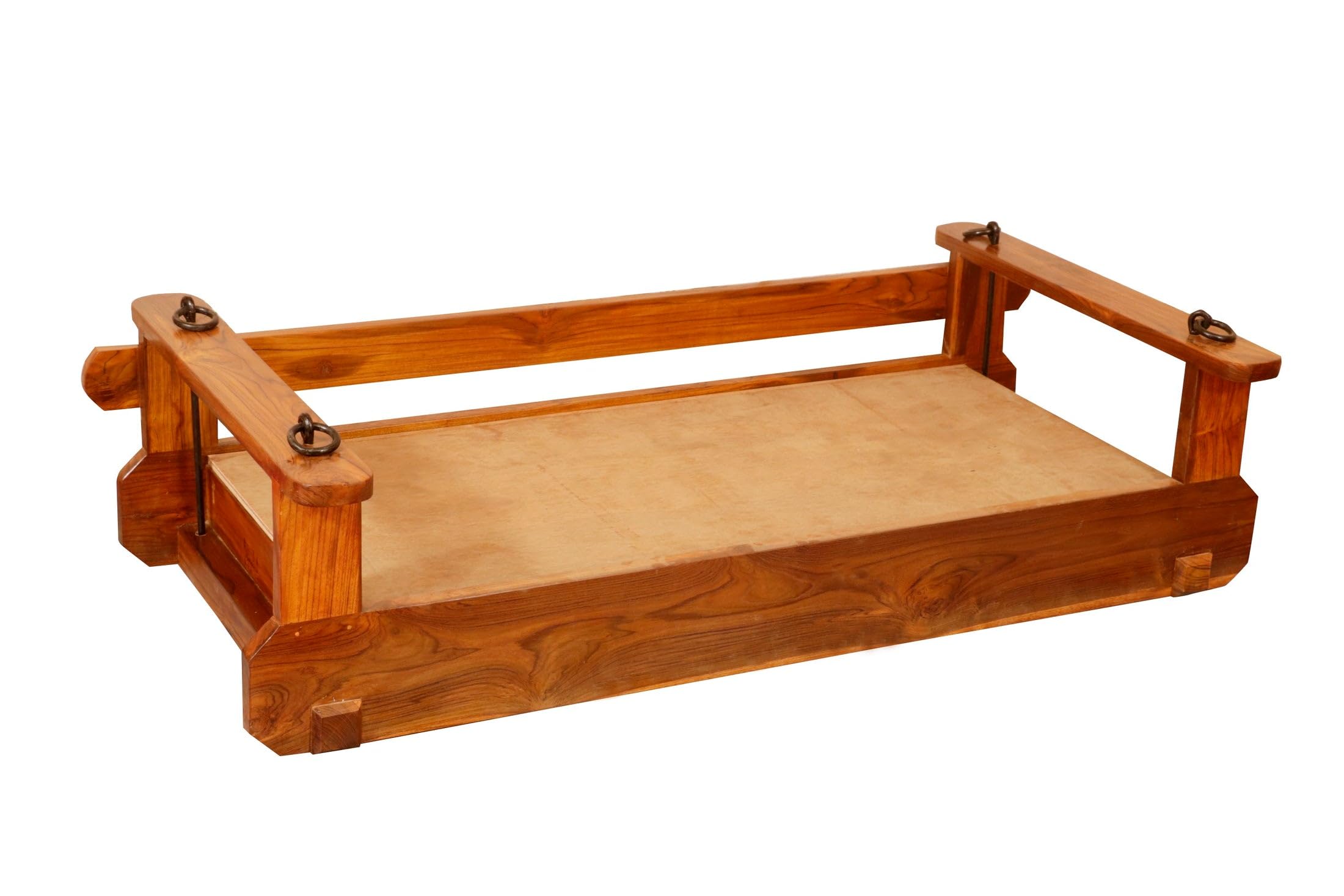 Buy Jairi Traders Wooden Swing (4ftx2ft) Solid Wooden Hanging with Hand ...