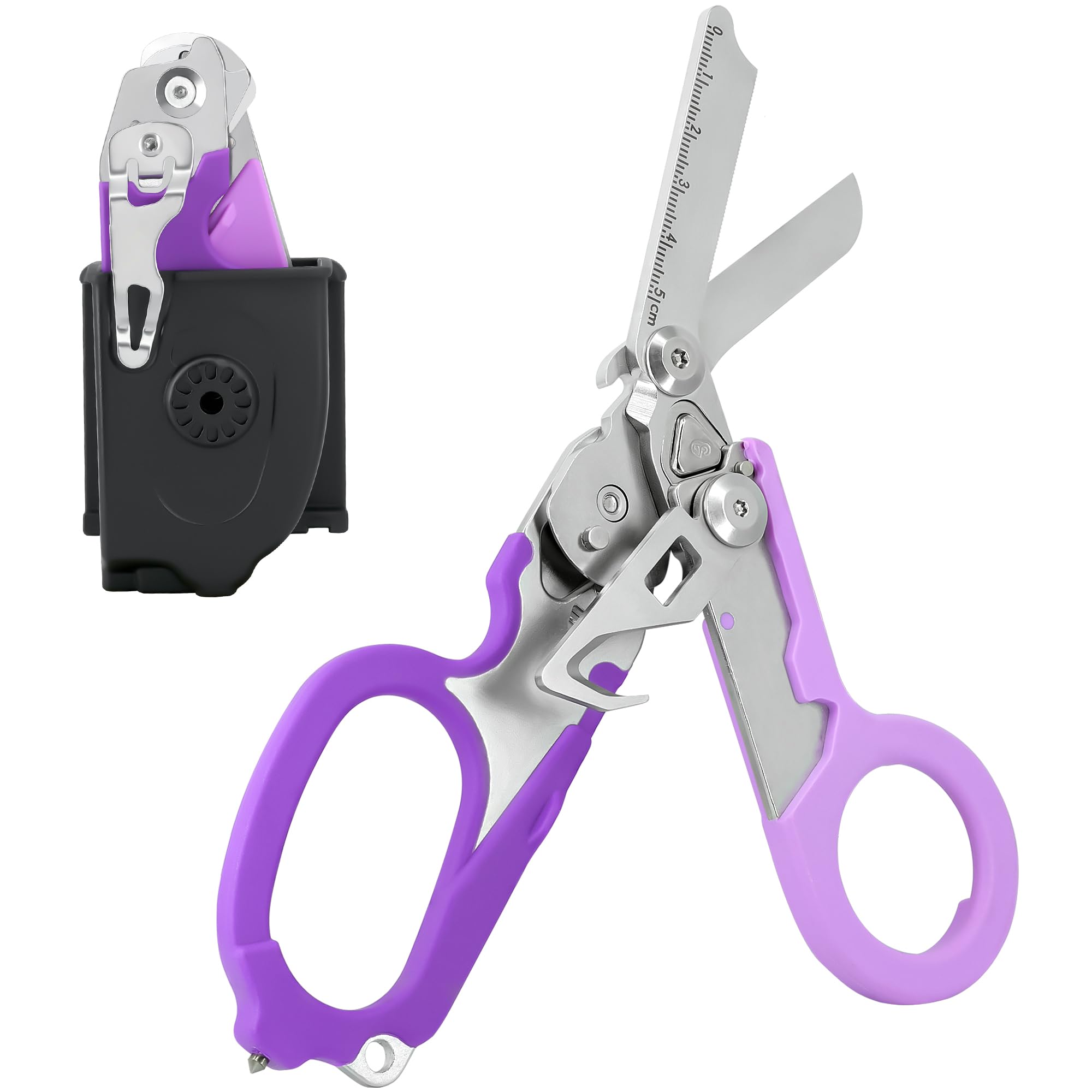 Trauma Shears with Strap Cutter and Glass Breaker, Raptor Shears with ...