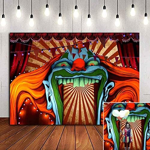 Amazon.com : Maijoeyy 7x5ft Halloween Backdrop Horror Circus Theme ...