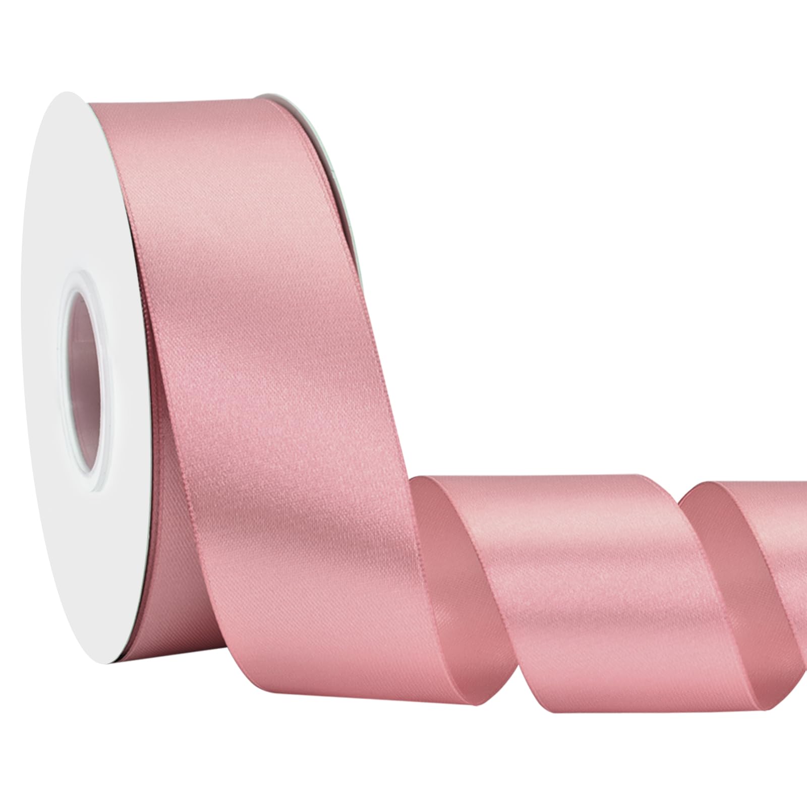 Amazon.com: Simplegoal Double Face Dusty Pink Satin Ribbon 1-1/2 Inch X ...
