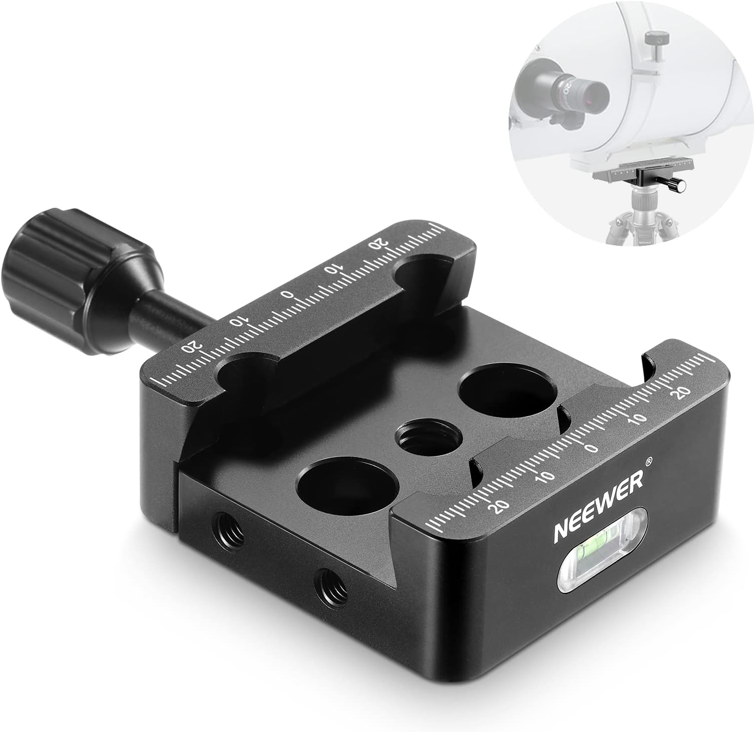 Amazon.com : NEEWER Telescope Mount Tripod Adapter Base Saddle Clamp ...