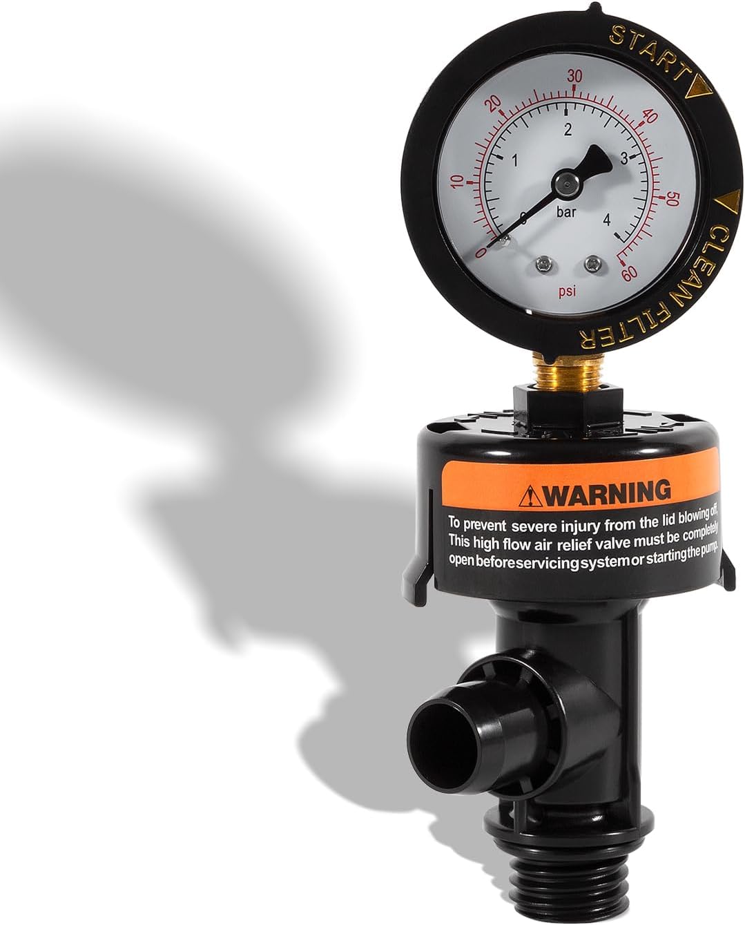 Amazon.com: Hayward DEX2400S Filter Air Relief and Gauge Adapter ...