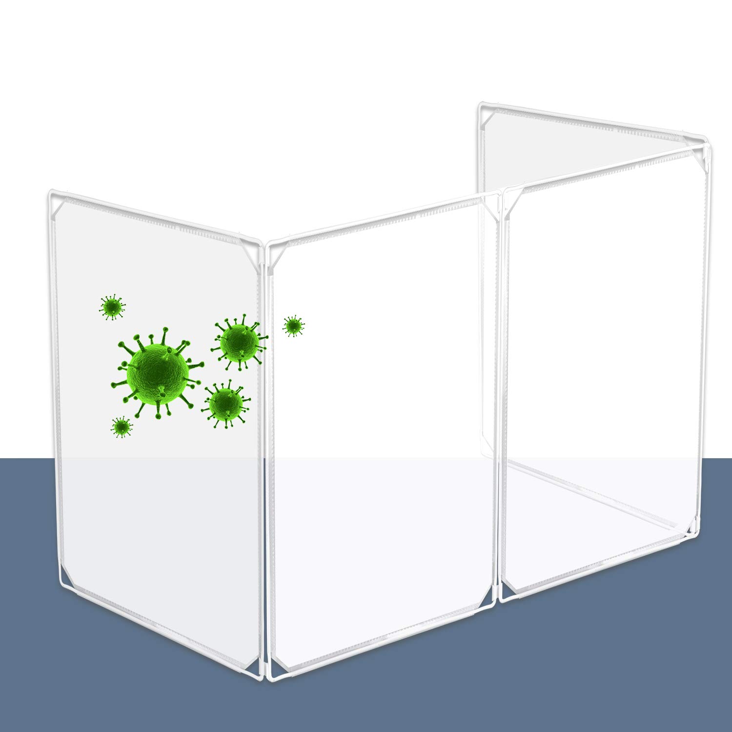 100fixeo Plastic Barrier Desk Shields Clear Room Divider Sneeze Guard ...