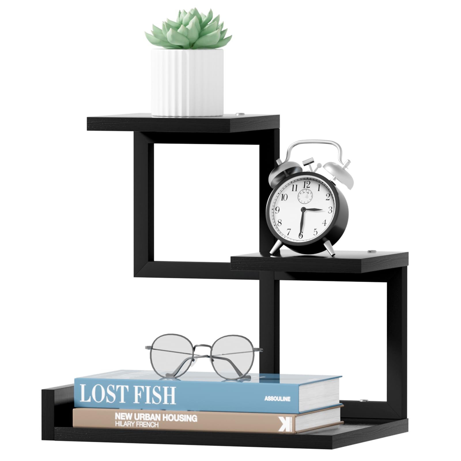 Amazon.com: Gannyfer Wood Desktop Shelf - Freestanding Small Bookshelf ...