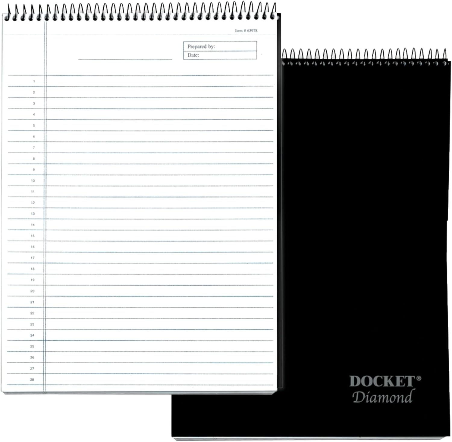 Amazon.com : TOPS Docket Diamond Premium Stationery Wirebound Tablet, 8 ...