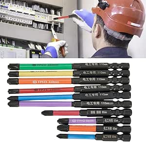 Slotted Screwdriver Bits For Electrician 6Pcs FPH1 FPH2 FPH3 FPZ1 FPZ2 ...