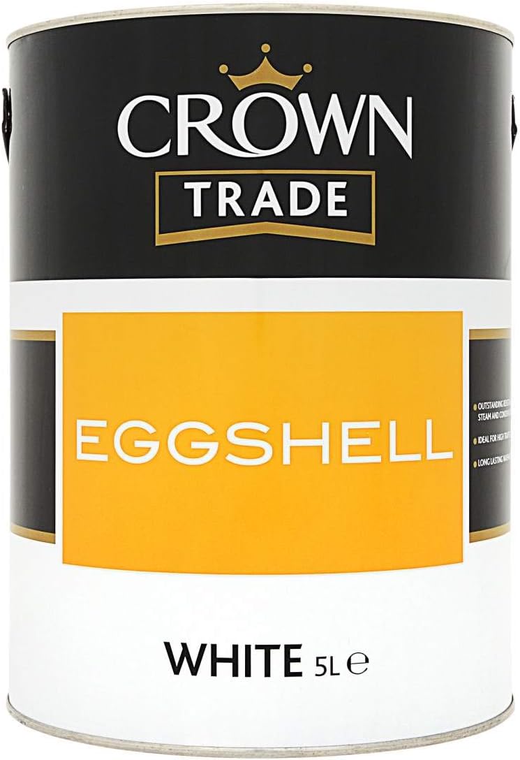 Crown Trade Eggshell White 1 Litre : Amazon.co.uk: DIY & Tools