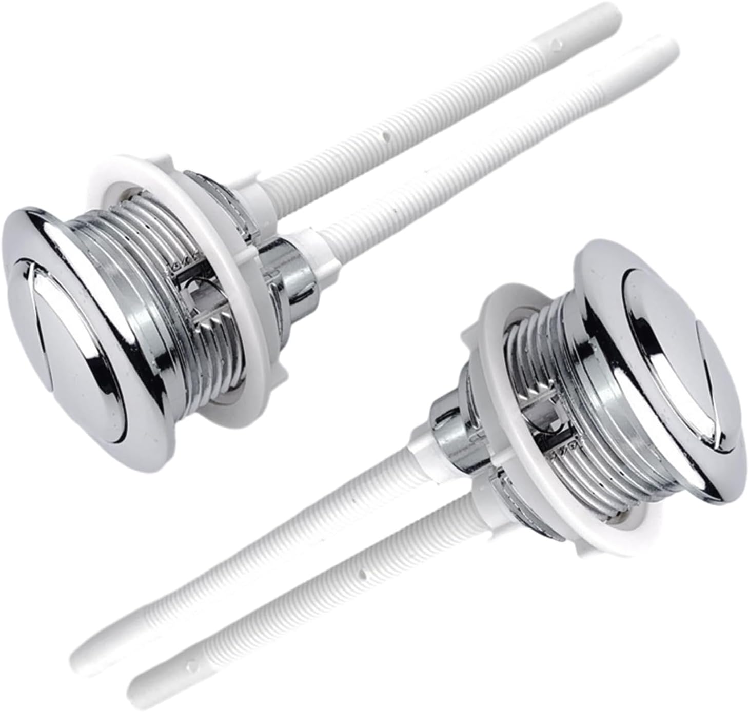 2 Pcs Toilet Flush Button, Round Head Toilet Flush Buttons Replacement ...