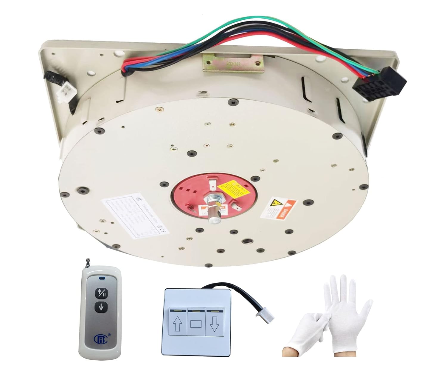 Anbaochi Chandelier Hoist Lifter System, DDJ50 4M Remote Control+Wall ...