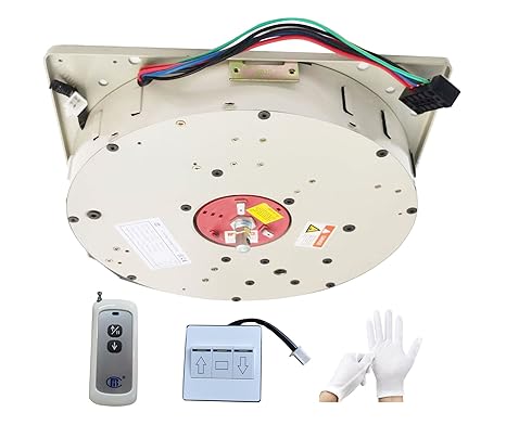 Anbaochi Chandelier Hoist Lifter System, DDJ50 4M Remote Control+Wall ...