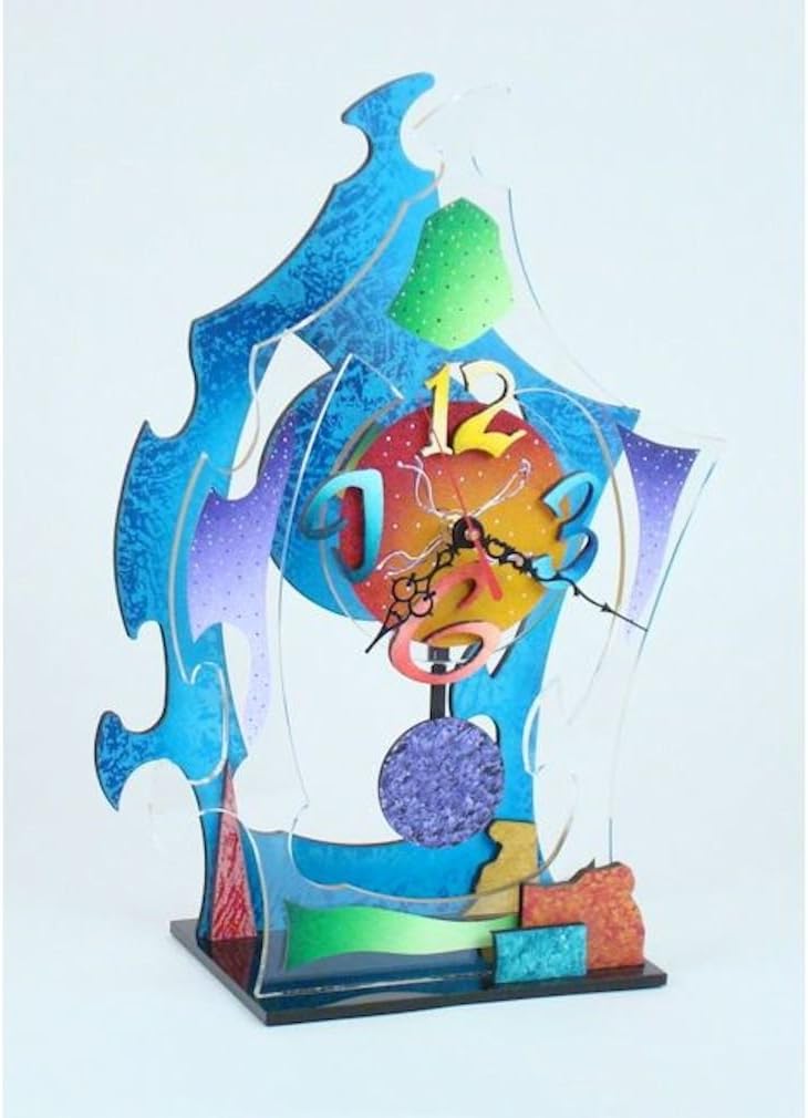 Amazon.com: David Scherer- Color Blue Table Clock : Home & Kitchen