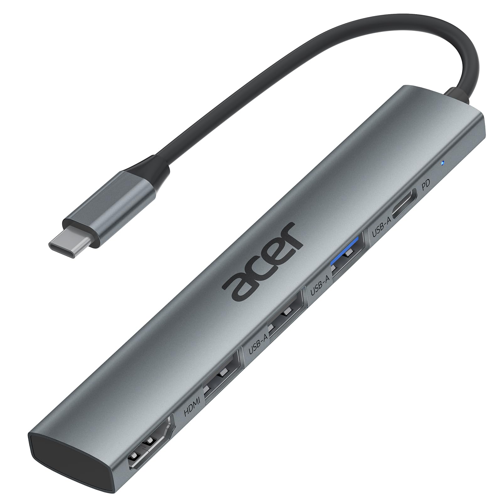 Amazon.com: Acer USB C Hub 5 in 1 with 4K HDMI, 100W Power Delivery, 3 ...